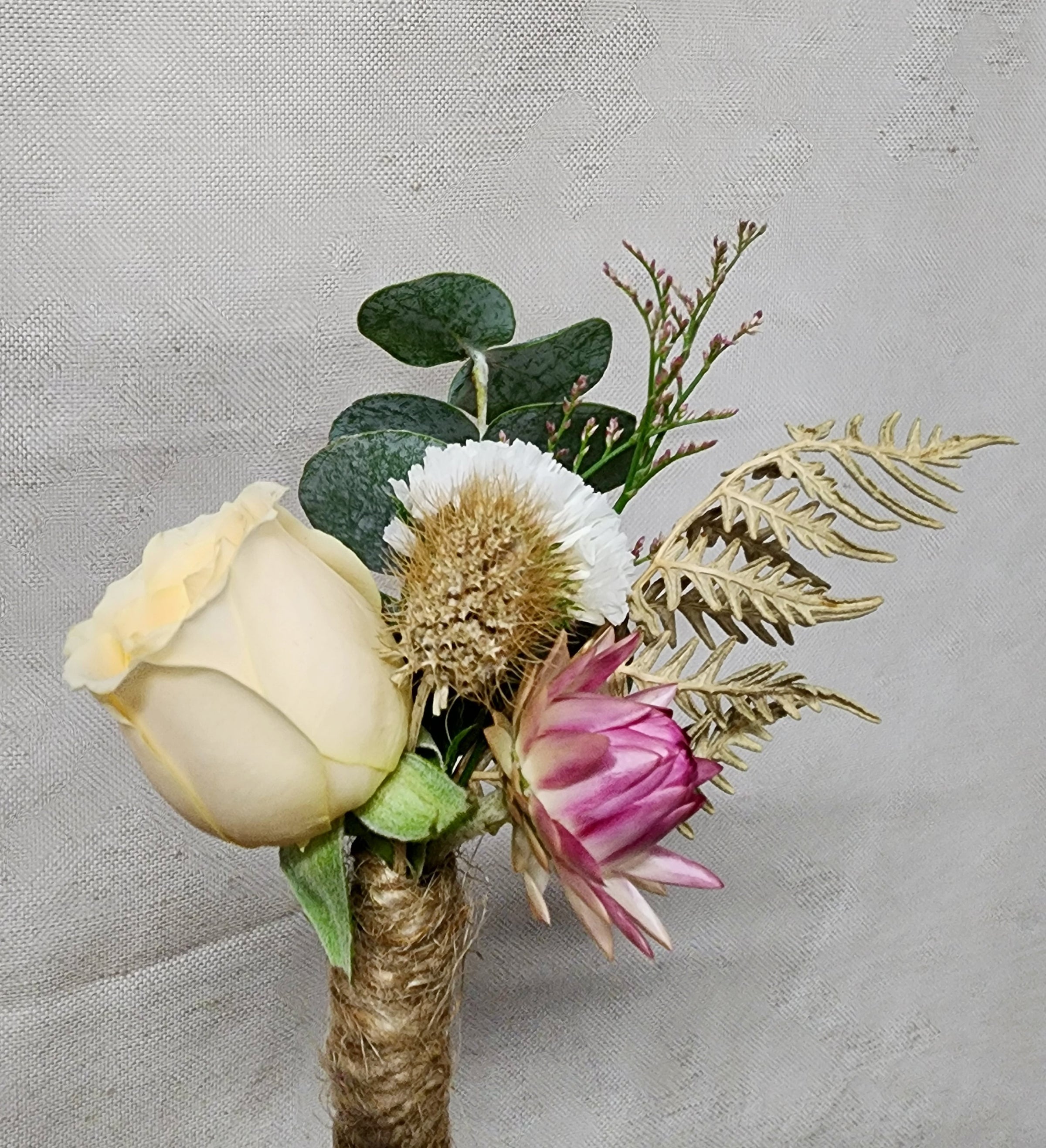 protea buttonhole